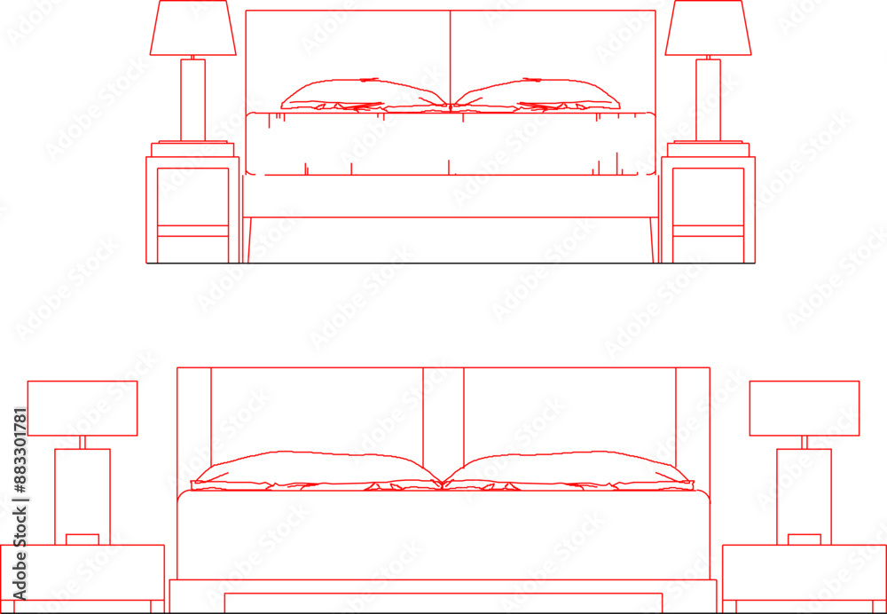 Sketch illustration silhouette vector detailed drawing interior ...