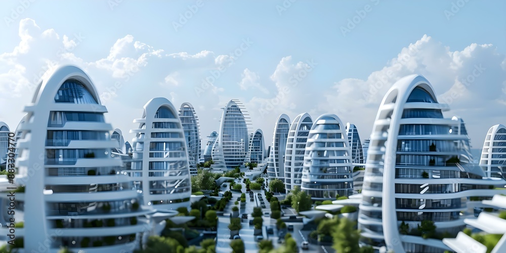 Sustainable Urban Design A Modern City with Eco-Friendly Architecture ...