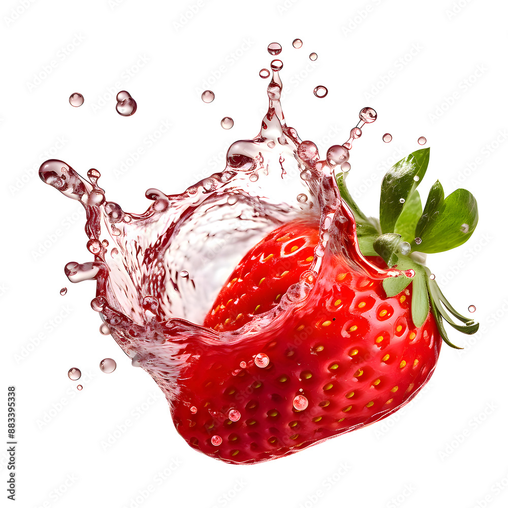 Strawberry water splash png strawberry splashing into water png ...