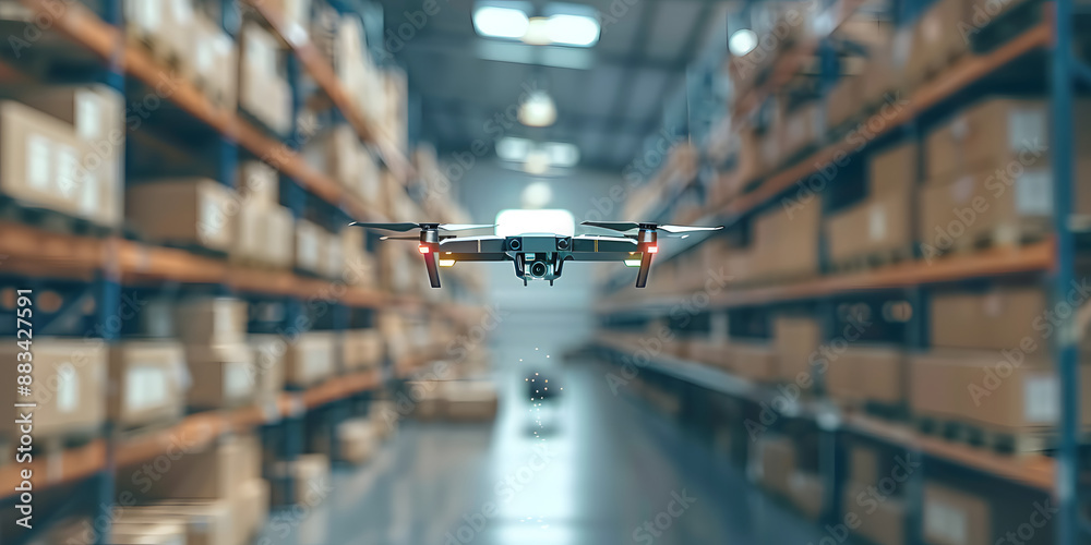 Innovative Industrial Solution Autonomous Drone Delivering Parts in ...