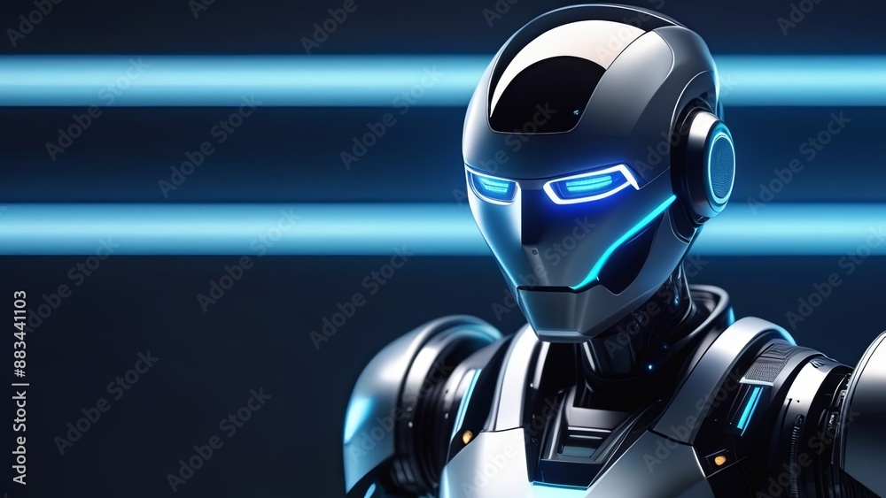 AI Chat bot. 3d character render in plastic style. Artificial ...