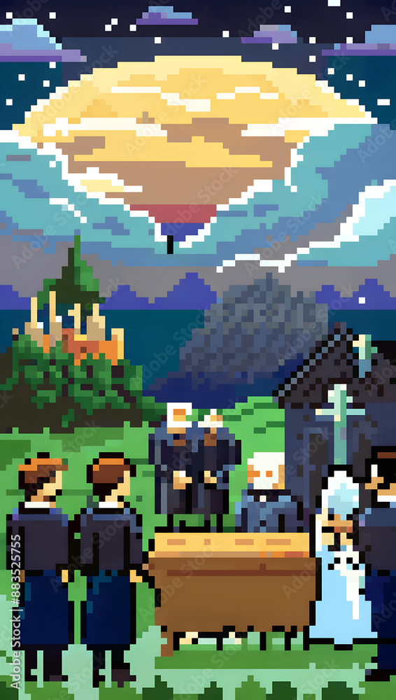 A moment of farewell, diving into the emotional depth of a funeral and ...