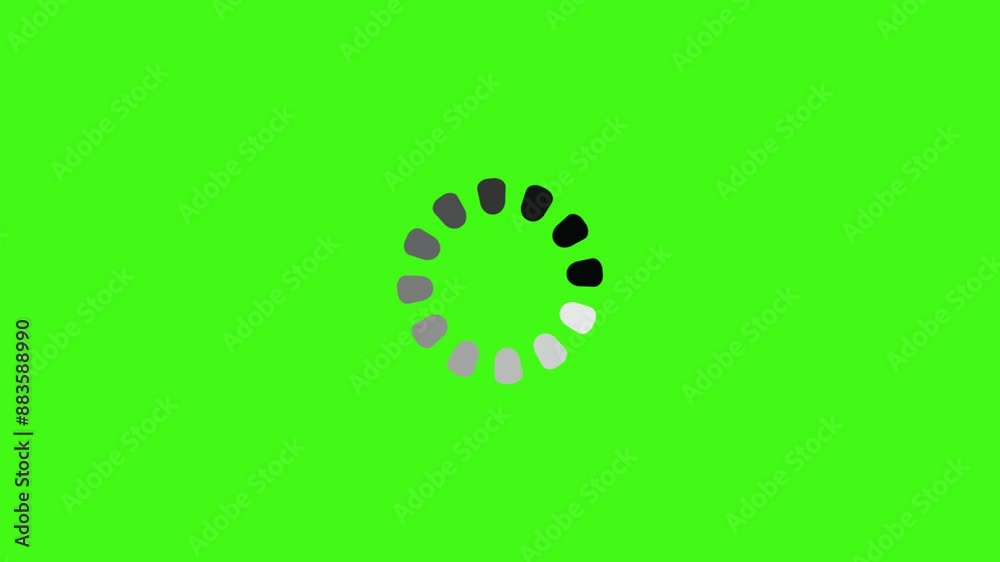 Loading Animation Icon on Transparent Background. Download Progress, loading animated dots black ...