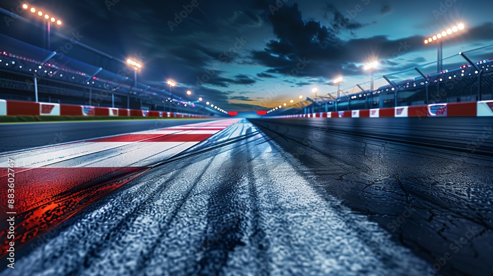 This wide-angle image beautifully captures the look of an illuminated ...
