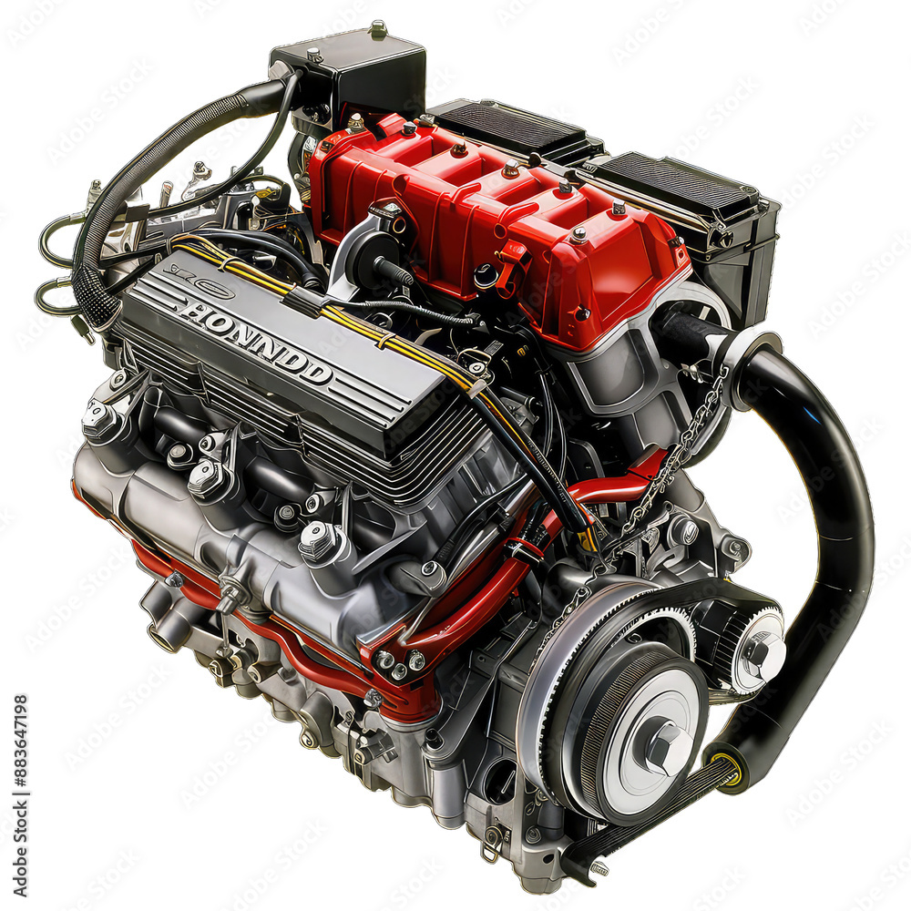 Honda Engine photo isolated white background Transparent PNG Clipart ...