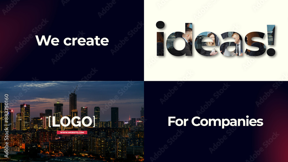 Modern Business Intro Stock Template | Adobe Stock