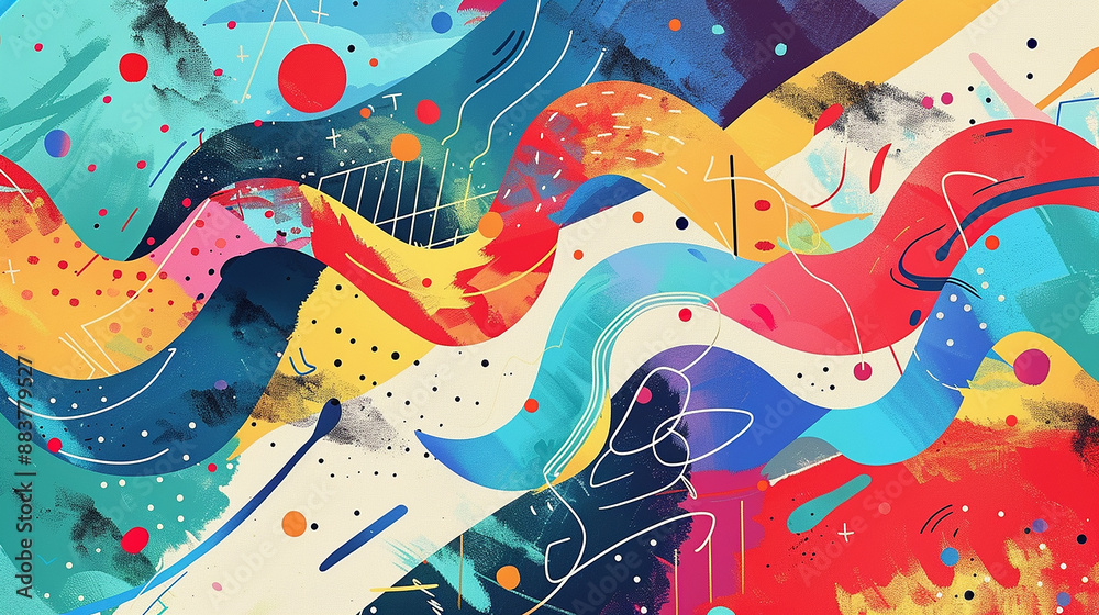 Modern illustration of an abstract card background in modern style ...
