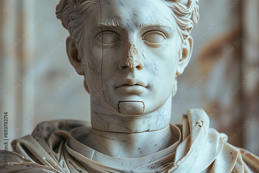 Realistic Greek God Morpheus Majestic Robotic Statue, Modern Minimalist ...