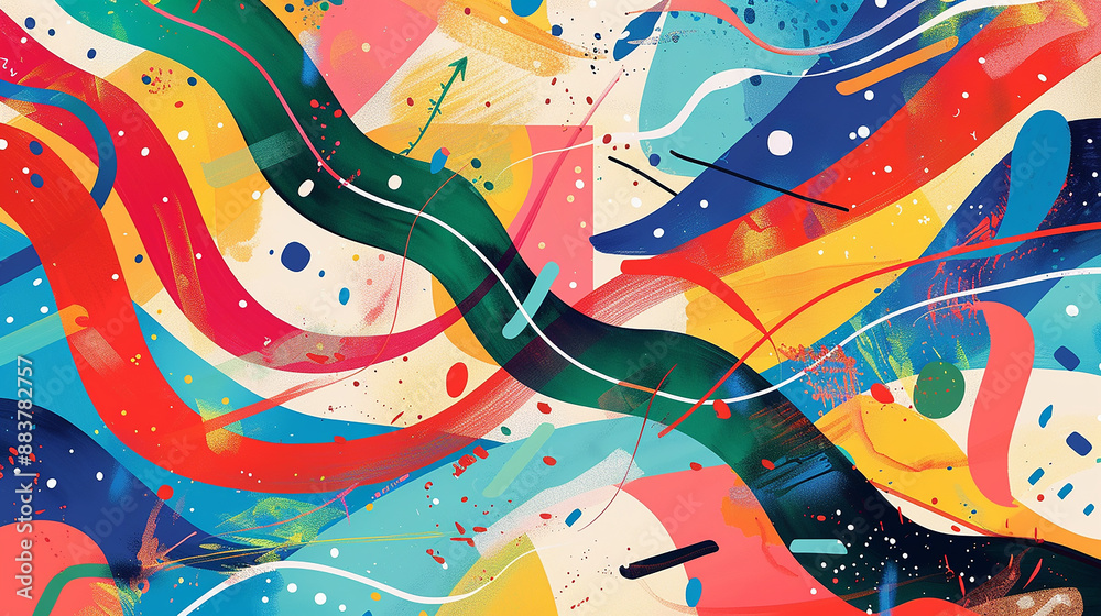 Modern illustration of an abstract card background in modern style ...