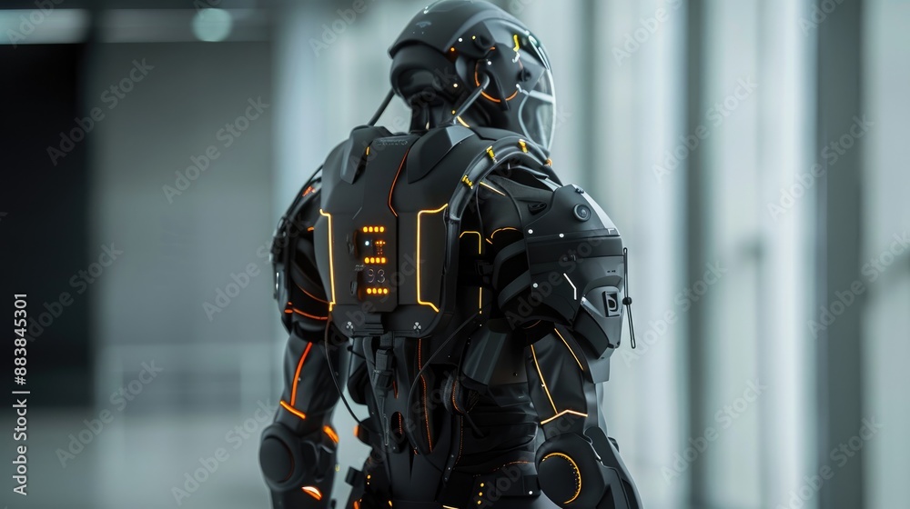 An electric-powered exoskeleton suit for enhanced strength and mobility ...