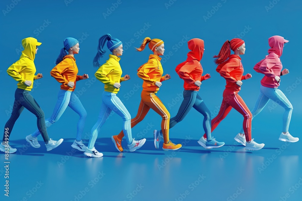 Illustration style brief in 3D vectors of a diverse group of people ...