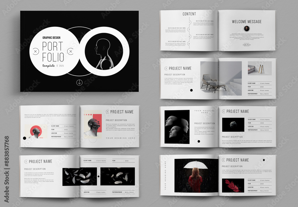 Portfolio Layout Stock Template | Adobe Stock