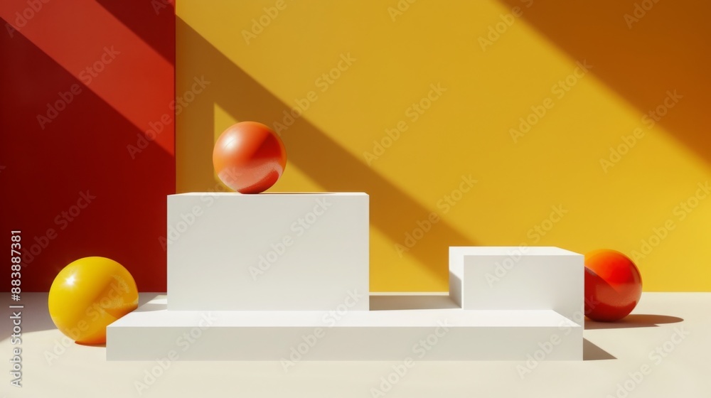 3D white rectangle scene background , Download free 3D white rectangle ...