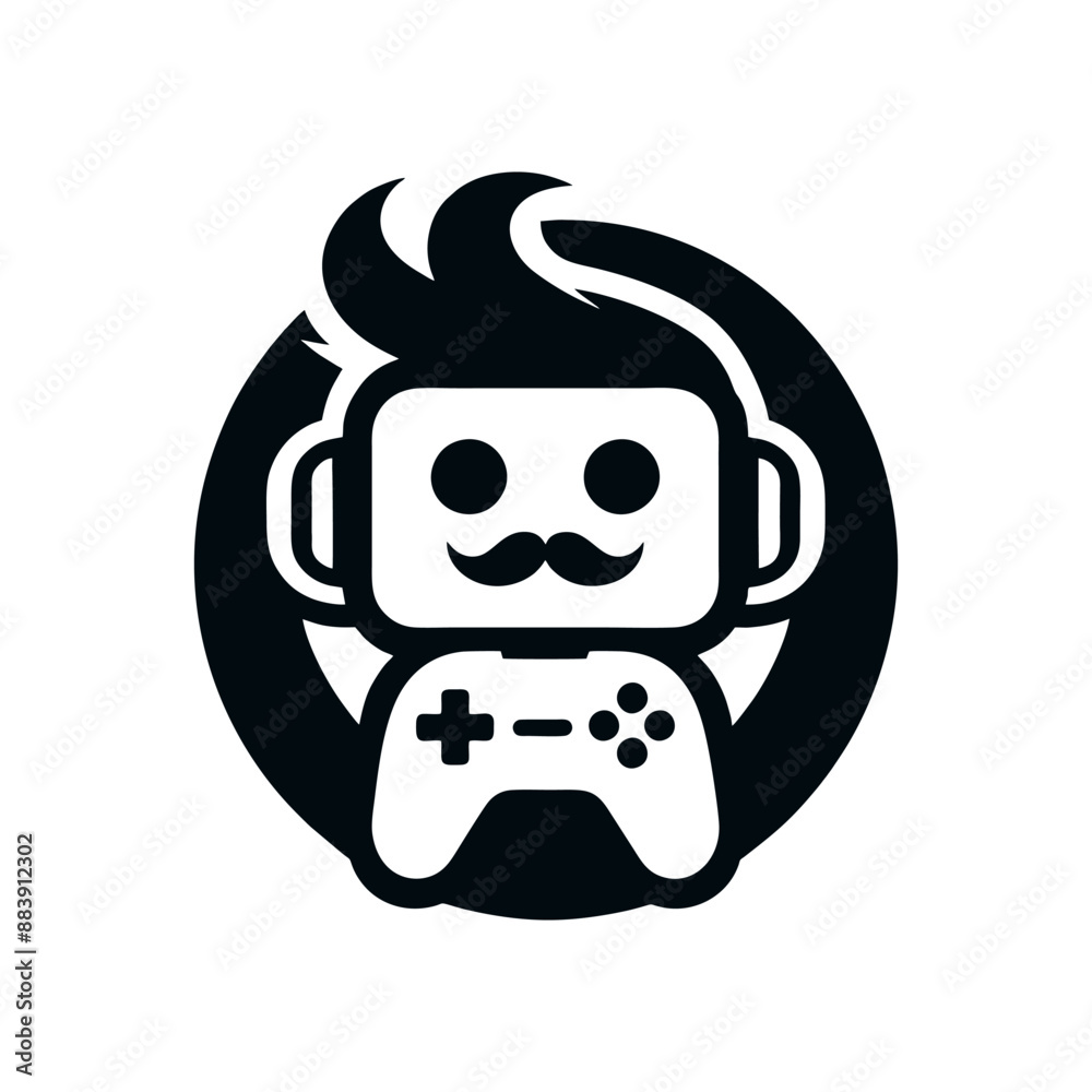 Minimalist Gaming YouTuber Logo Design with a Sleek and Contemporary ...