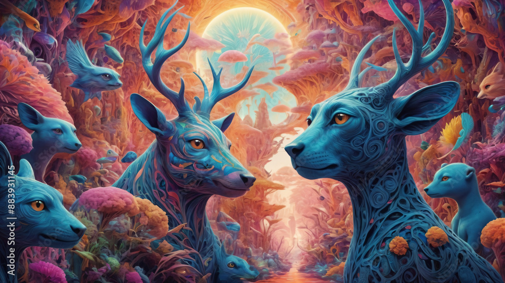 Surreal abstract and Otherworldly Imagery, Psychedelic and Retro ...