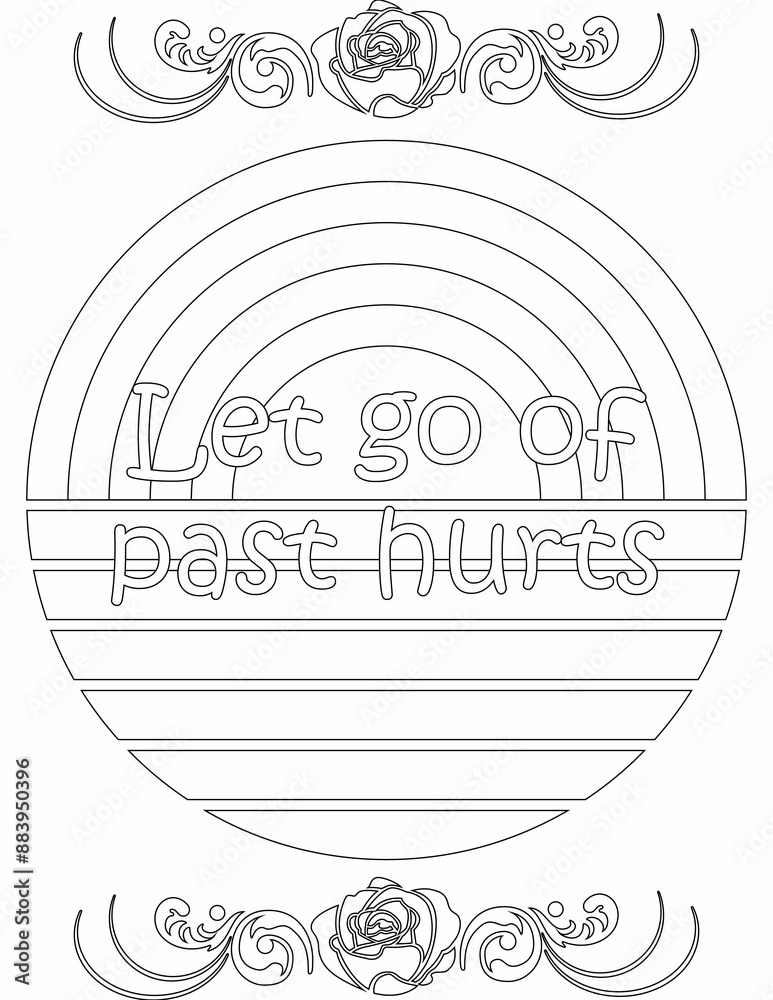 Printable inspirational coloring page for kids and adults with ...