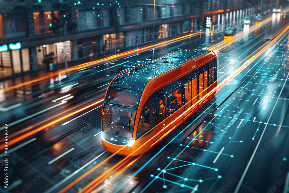 Transportation and technology concept. ITS (Intelligent Transport ...