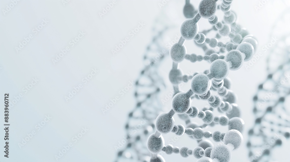 Spiral structure of human DNA, biochemistry concept with DNA molecule ...