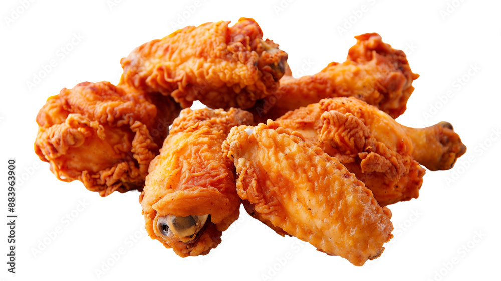 Hot and fresh, enjoy the irresistible delight of crispy fried chicken ...