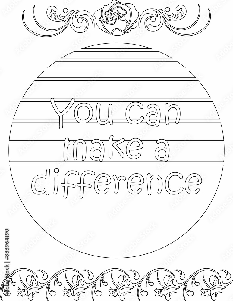 Printable affirmation coloring page for kids and adults with ...