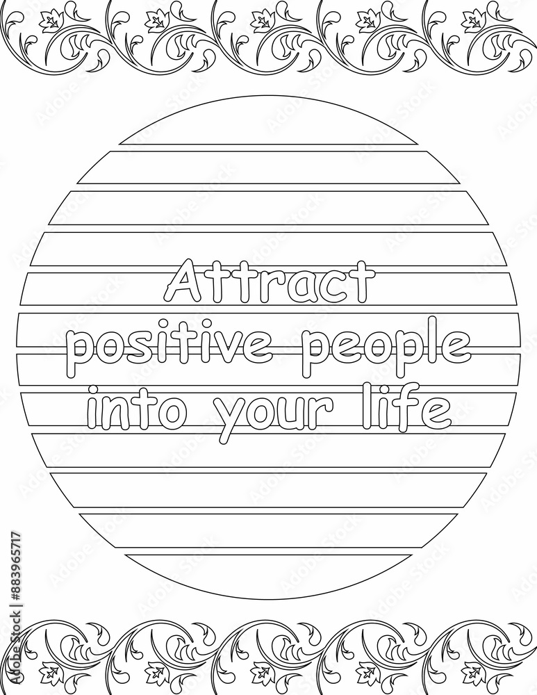 Printable affirmation coloring page for kids and adults with ...