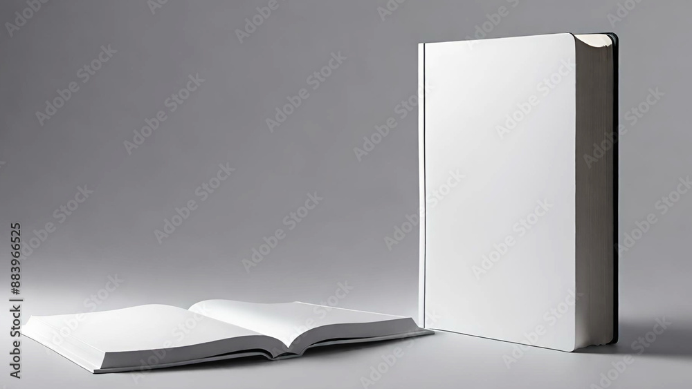 Open book with blank pages-Book cover mockup-digital masterpieces ...