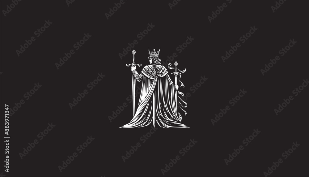 "Shield with Prince Logo Design: Dignified Emblem for Royalty and ...