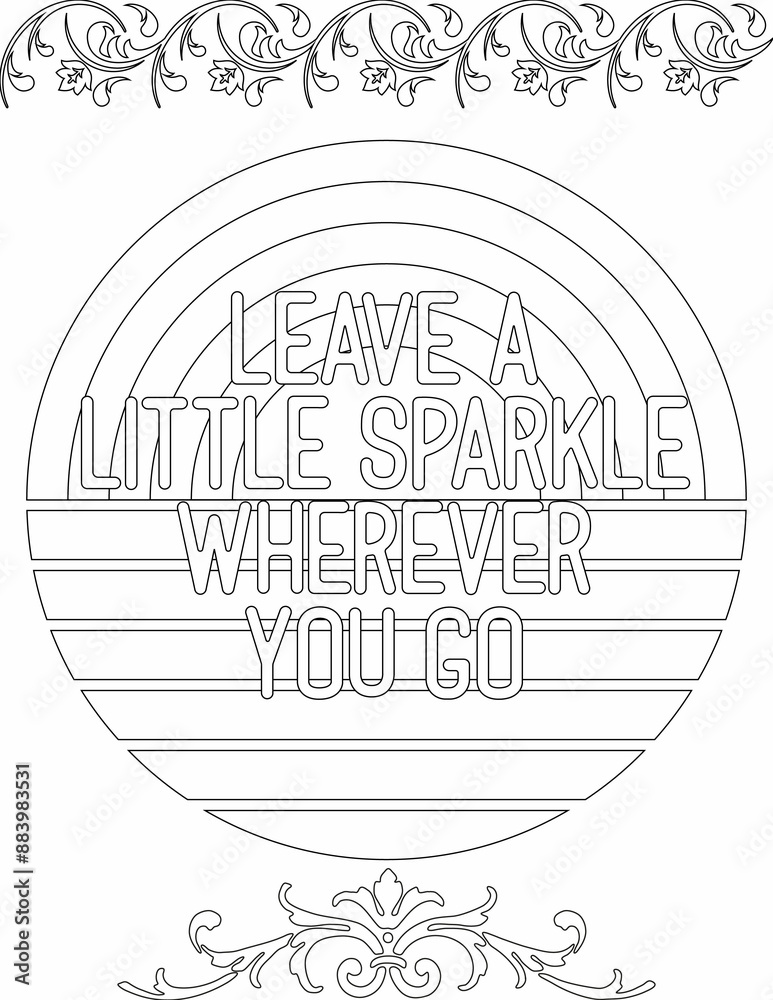Printable affirmation coloring page for kids and adults with ...