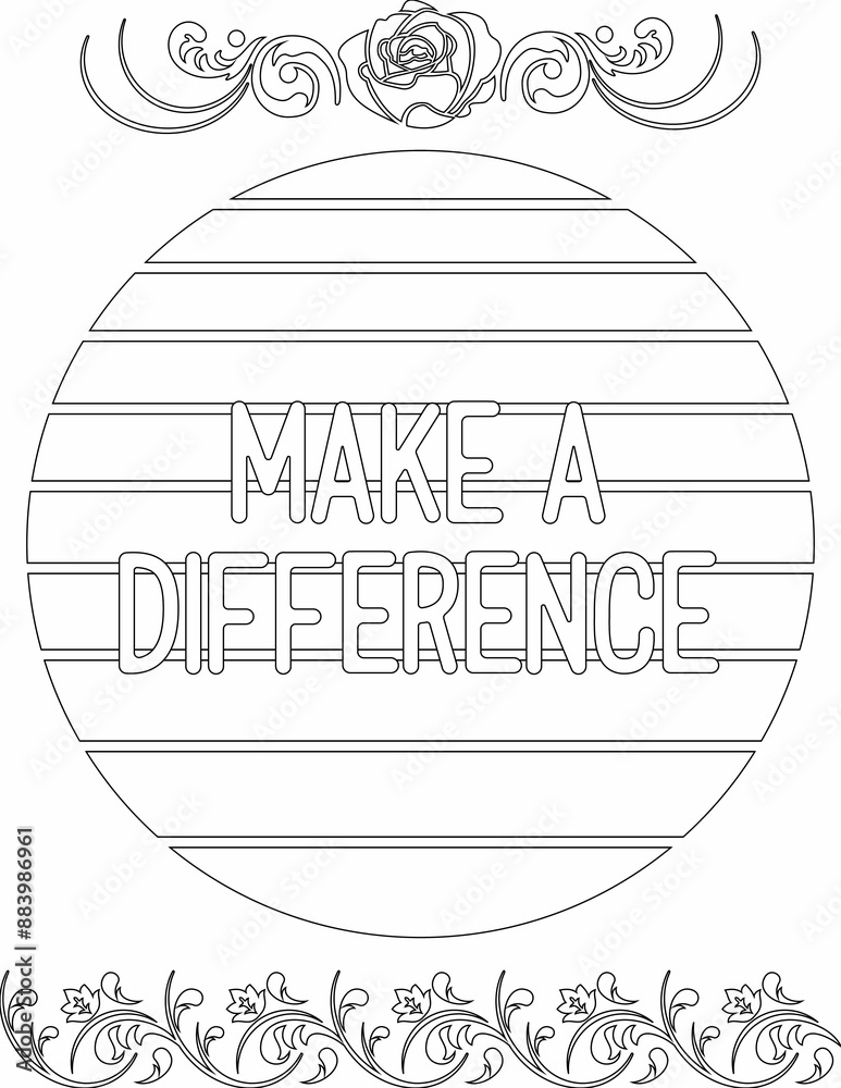 Printable affirmation coloring page for kids and adults with ...