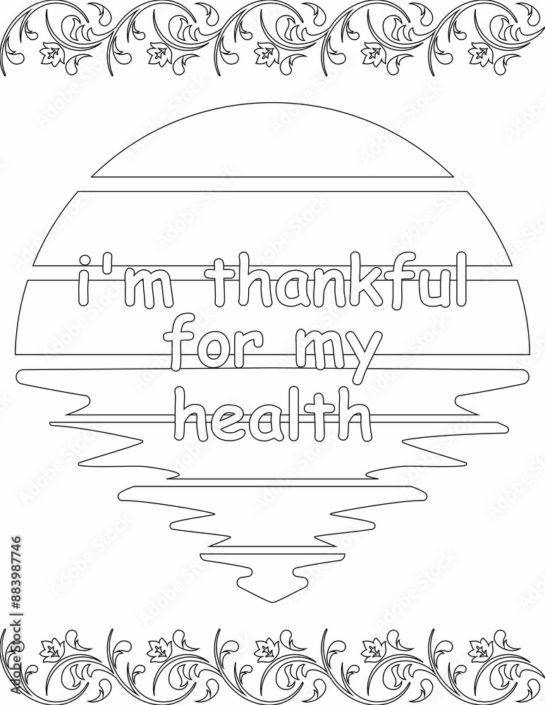 Printable affirmation coloring page for kids and adults with ...