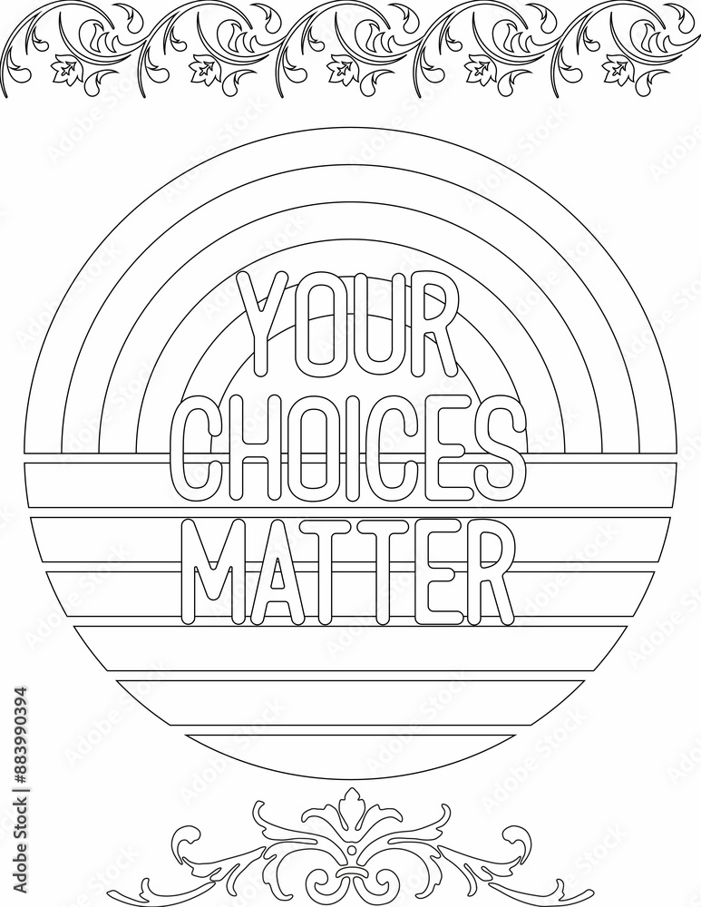 Printable motivational coloring page for kids and adults with ...