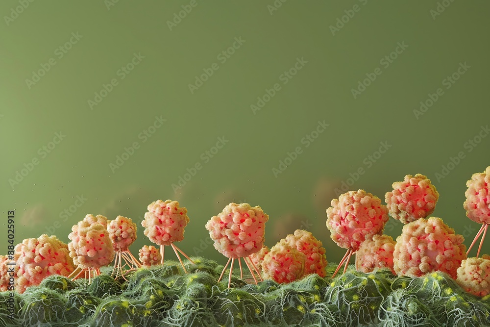 Depiction of skin cells with eczema, showing inflamed and red patches ...