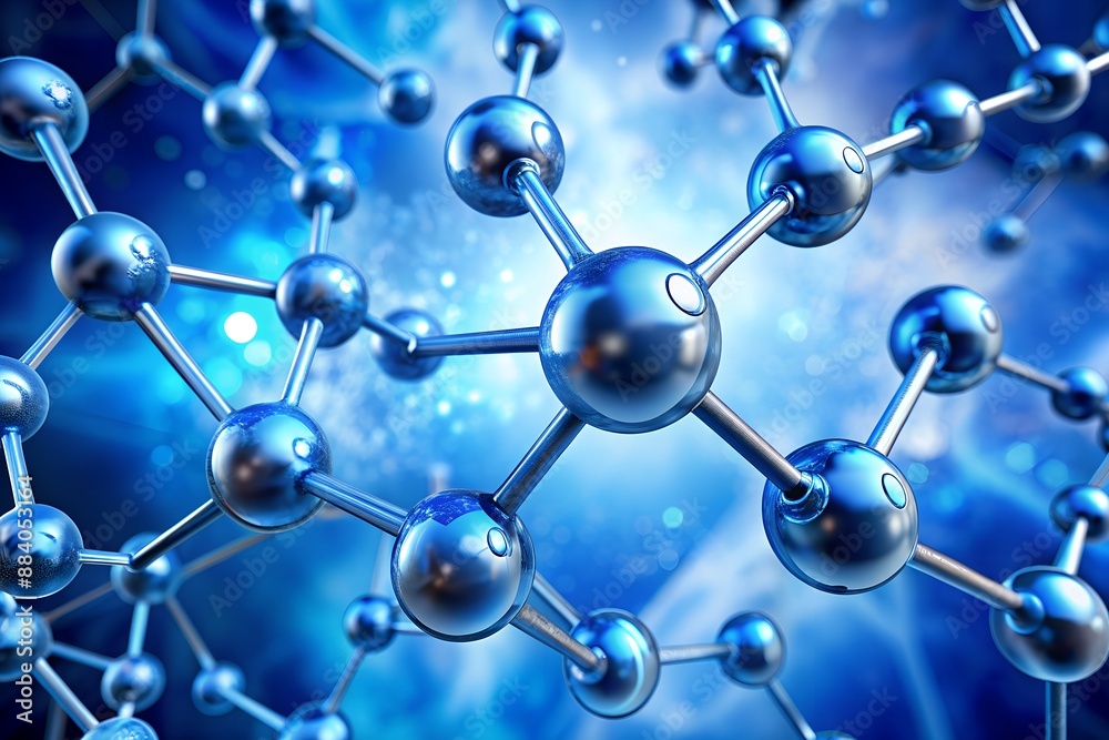 Atomic structures of hydrogen bonding between molecules, illustrates ...