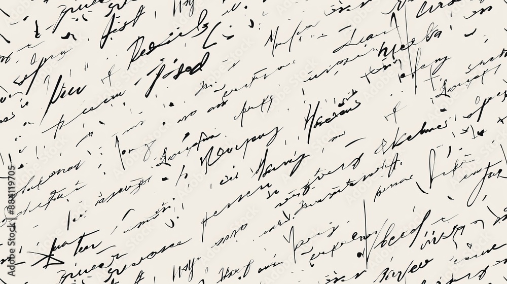This image displays vintage cursive handwriting in black ink on white ...