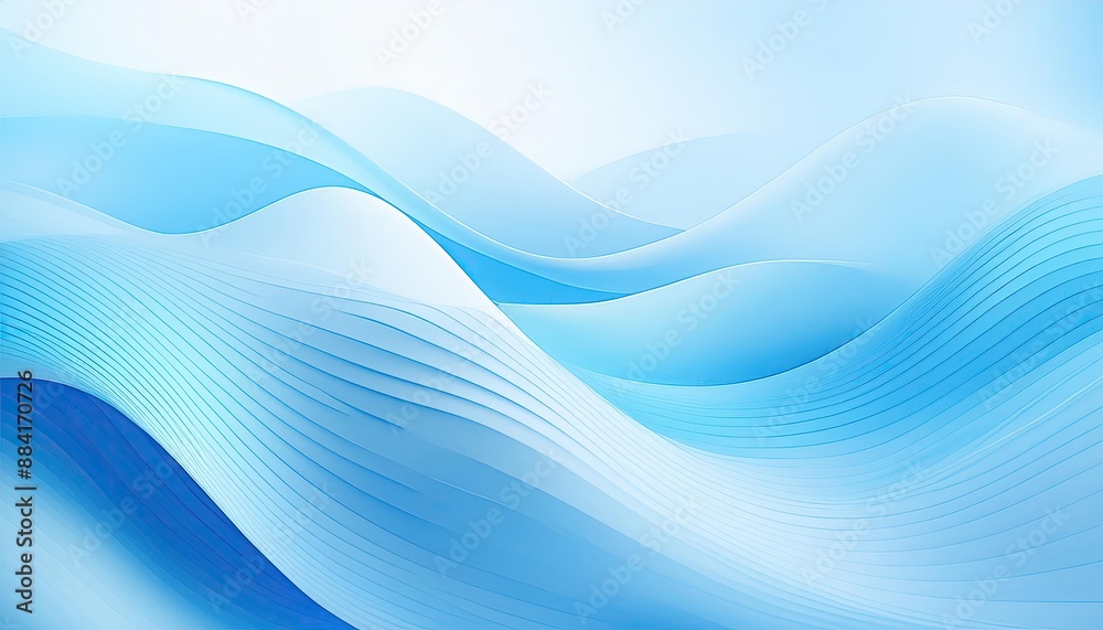 Light blue background, wavy light blue abstract background, abstract ...