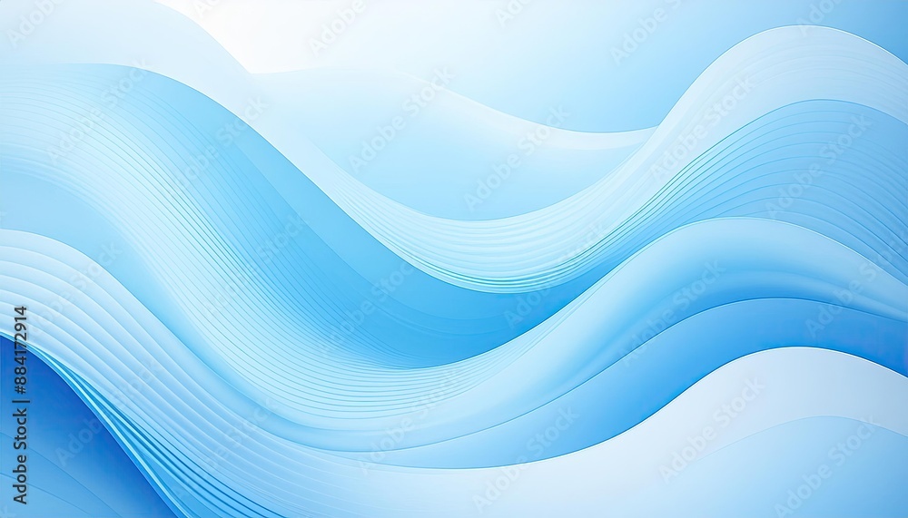 Light blue background, wavy light blue abstract background, abstract ...