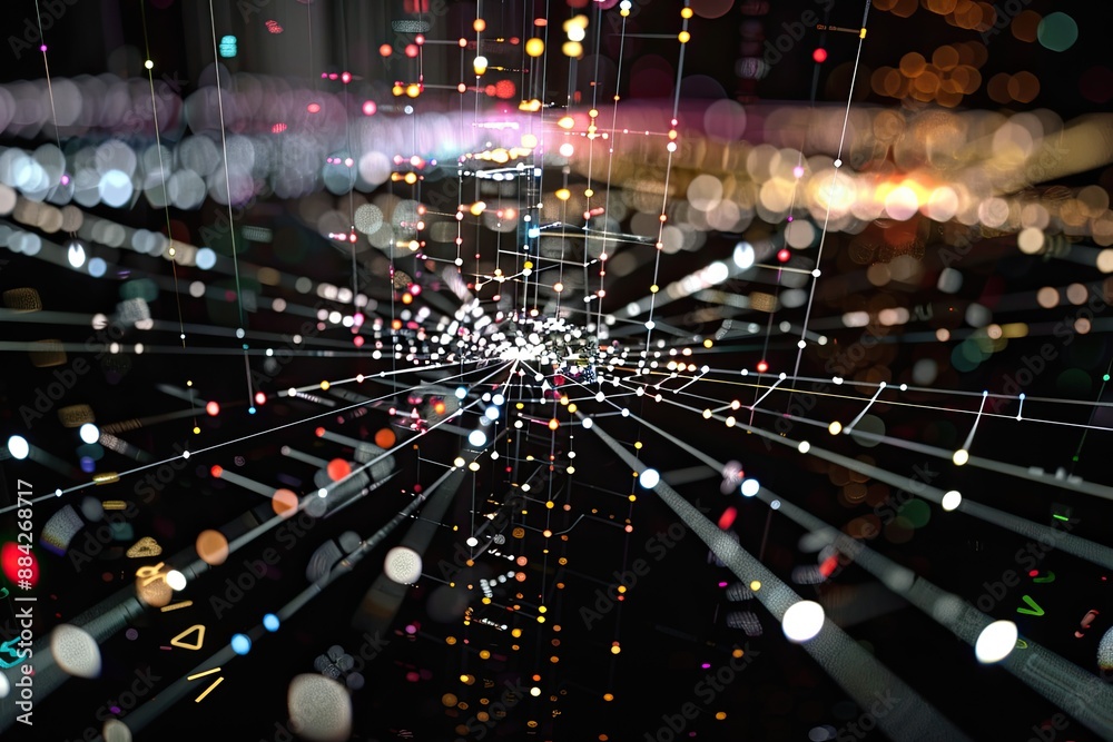 A 3D spider chart visualizing multi-dimensional data, with clear axes ...