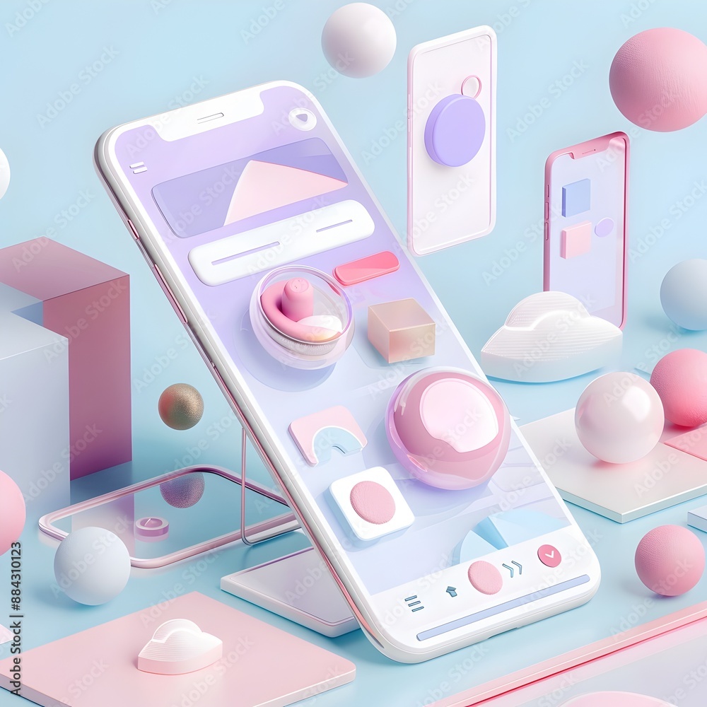 Sleek and Modern E Commerce Platform Interface with Vibrant Color ...