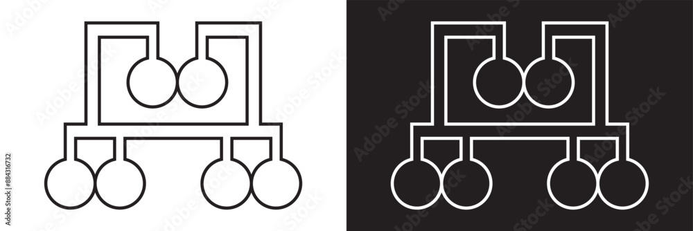 Pedigree icon family tree, family life history diagram, pedigree chart ...