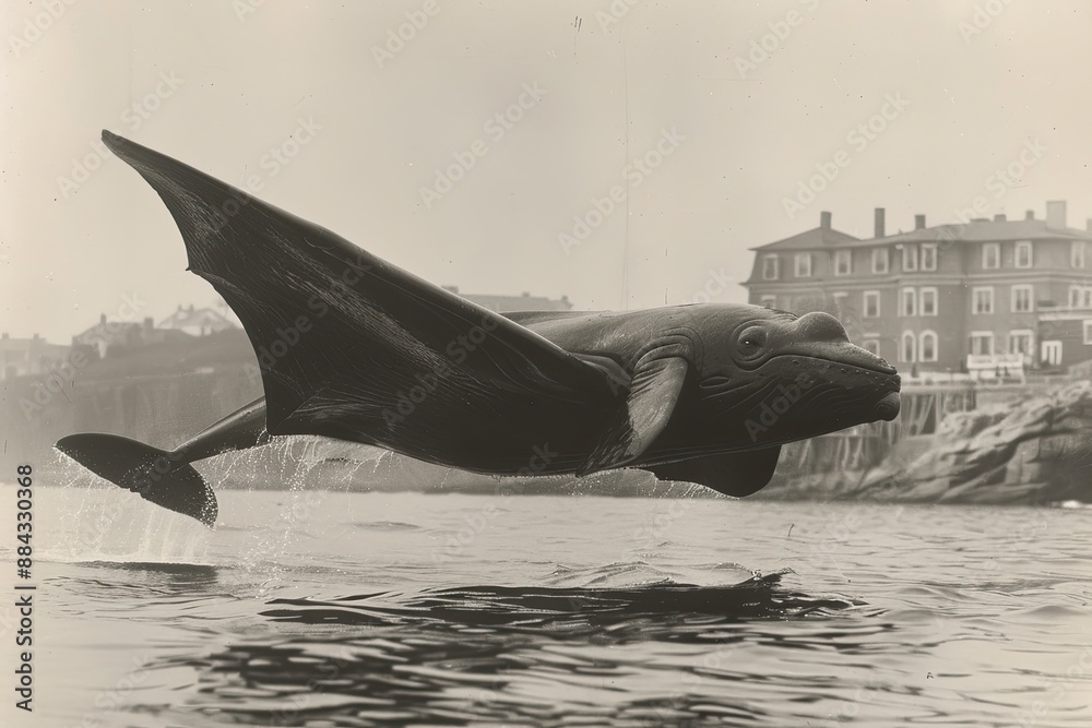 Whale-Bat: This majestic giant defies gravity. Picture a massive whale ...