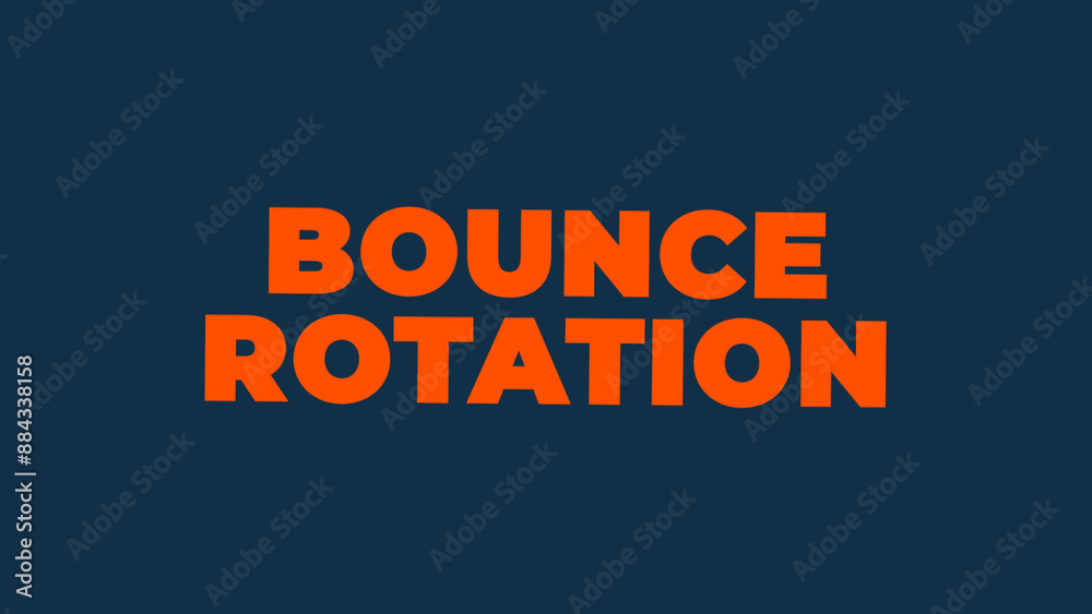 Bounce Rotation Text Effect Stock Template | Adobe Stock