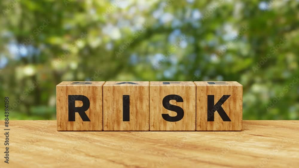 SAFE vs RISK concept. Strategy, planning and crisis decision making ...