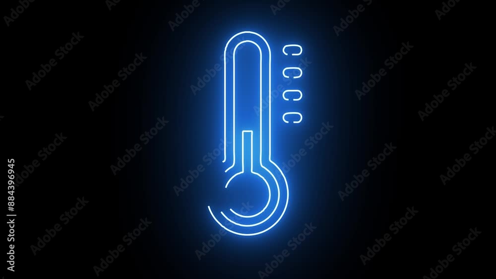 Thermometer Temperature Rising Animation, Extreme Heat, 4K, Digital ...