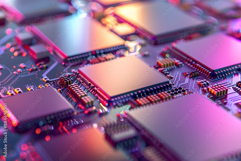 Microscopic Marvels: Detailed HD Views of Semiconductor Chips and ...