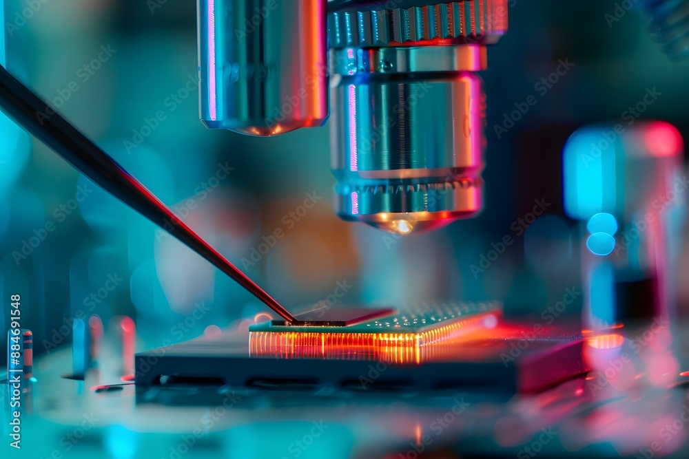 Microscopic Marvels: Detailed HD Views of Semiconductor Chips and ...