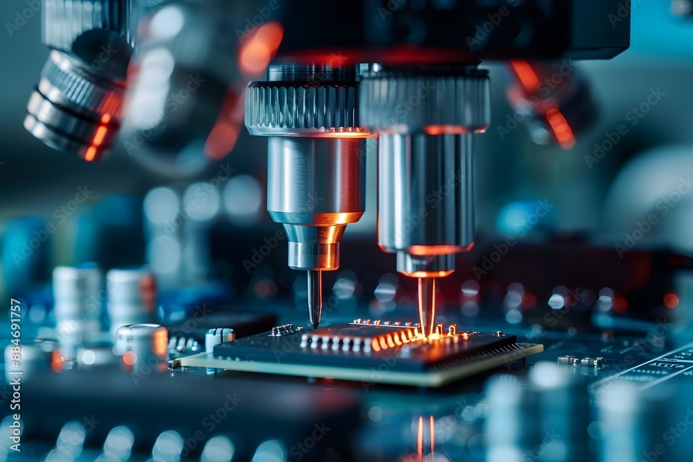 Microscopic Marvels: Detailed HD Views of Semiconductor Chips and ...