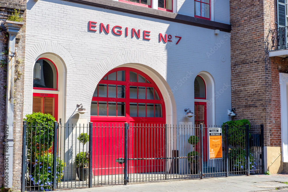 NEW ORLEANS, LA, USA - OCTOBER 8, 2022: Engine No. 7 Fire House, a Fire ...