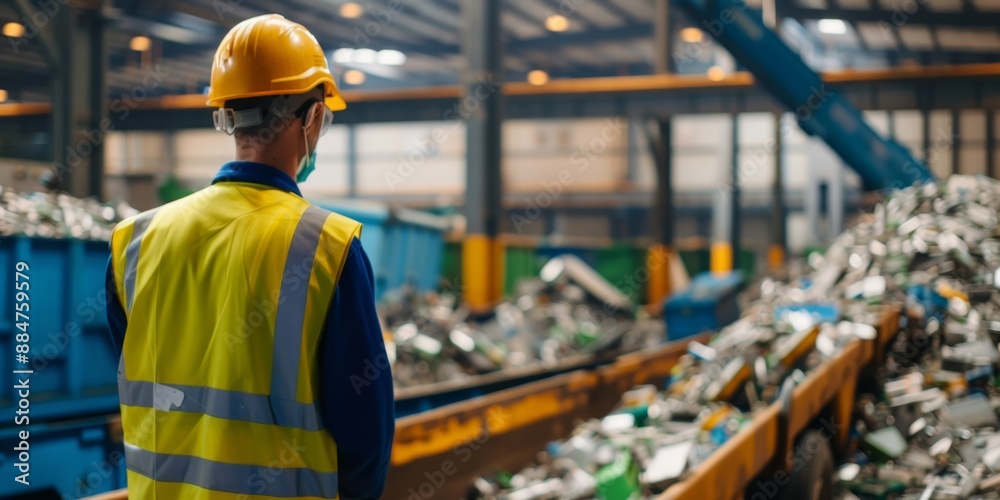 Technician Wearing Safety Helmet Repairing Car Battery and Maintaining ...