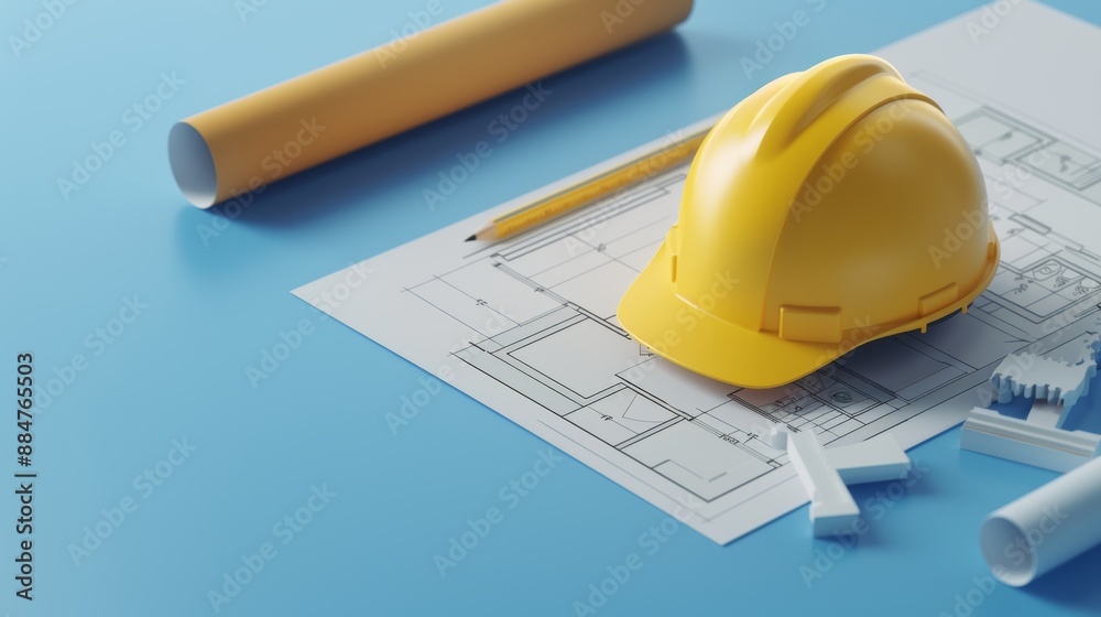 Building plan application process, with detailed floor plans and ...