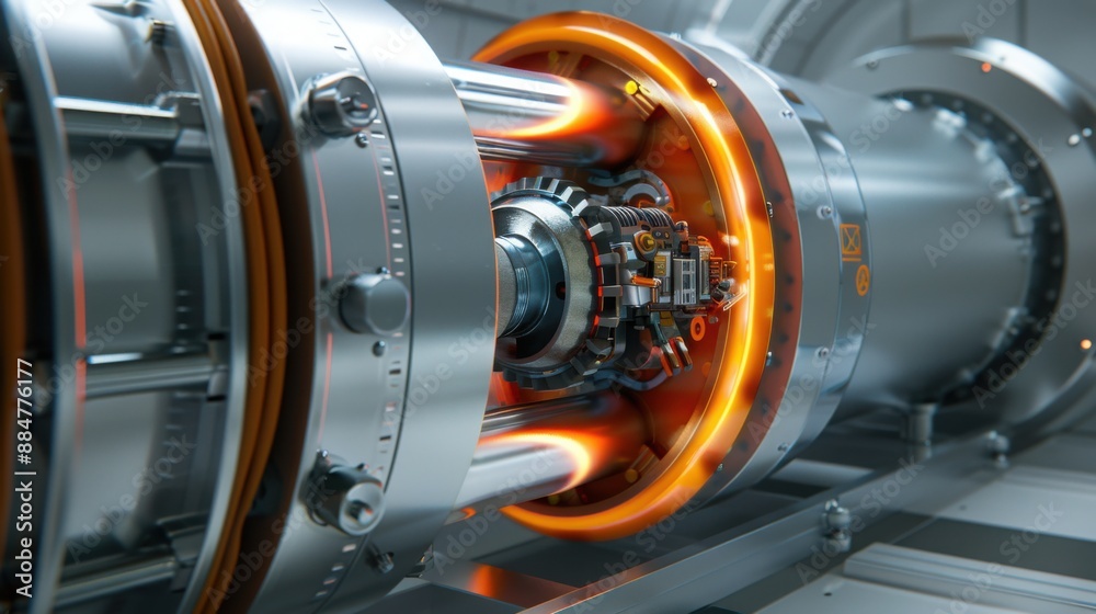 Inside a nuclear reactor core, complex machinery generates energy ... Inside a nuclear reactor core, complex machinery generates energy ...